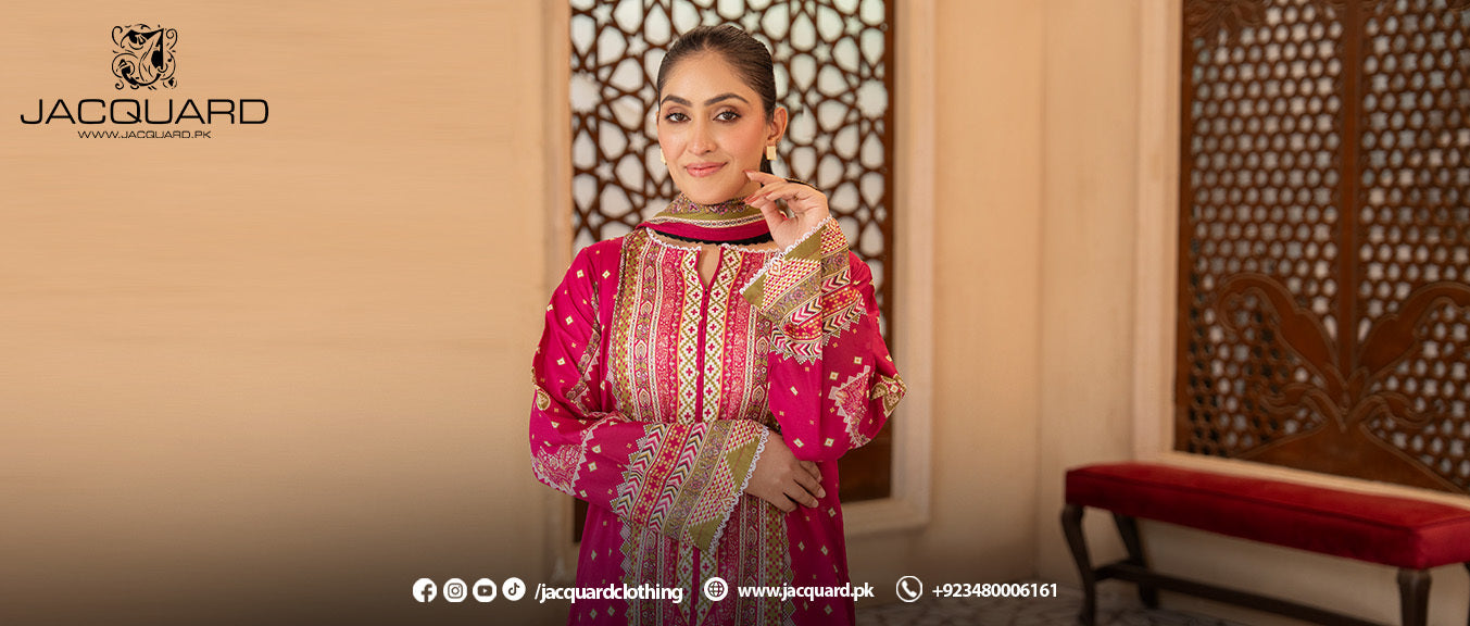 Latest Premium Ladies Suit Designs in Pakistani Fashion 2026 – Jacquard ...