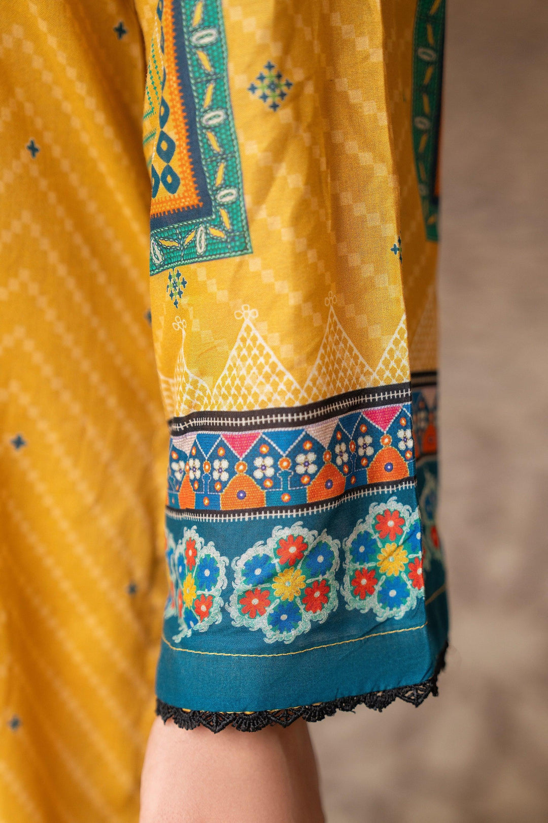 3 Piece Unstitched Pastel Orange Premium Printed Lawn Suit – Jacquard ...